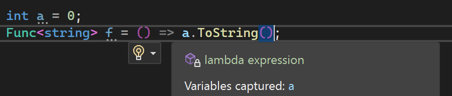 "nameof" expression in lambda expression causes capture · Issue #43907 · dotnet/roslyn · GitHub