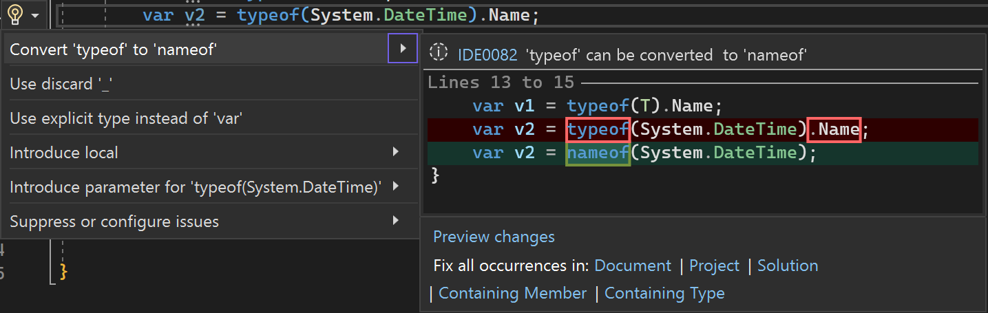 Either change nameof or change the warning rules · Issue #67526 · dotnet/roslyn · GitHub
