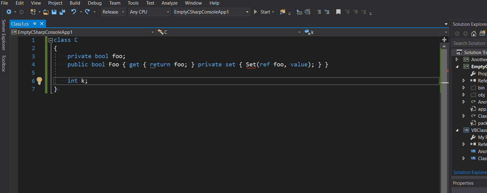 'To expression body' should not insert new lines · Issue #21381 · dotnet/roslyn · GitHub