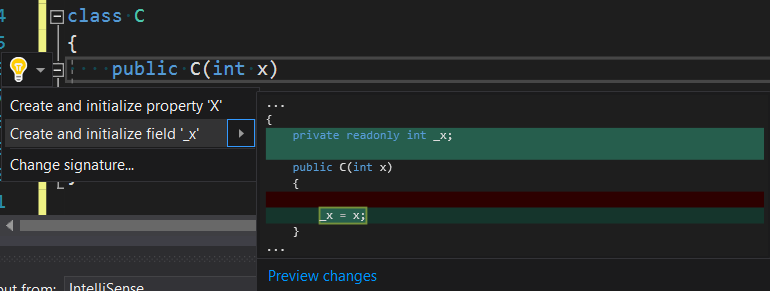 Generating fields from constructor arguments isn't respecting "this." settings · Issue #23660 ...