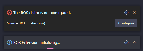 [bug] ROS extension initialization does not complete when not open in a ROS workspace. · Issue ...