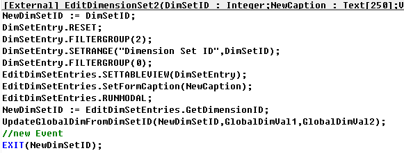 [Event Request] Codeunit 408 EditDimensionSet2 · Issue #3108 · microsoft/ALAppExtensions · GitHub
