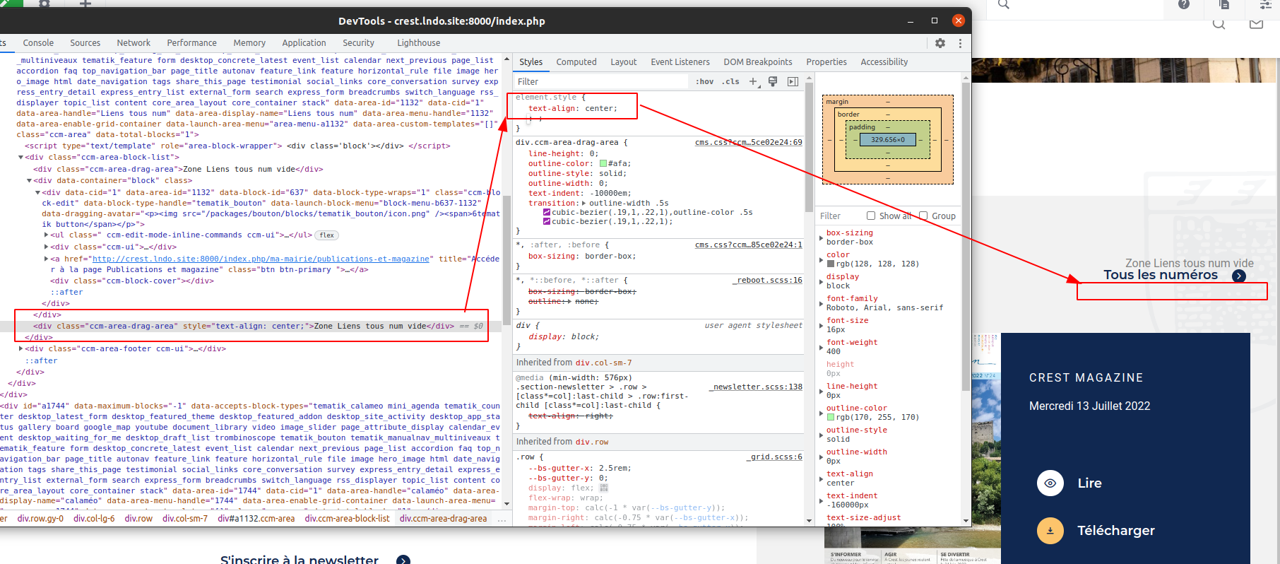 [9 1 1] Ccm Area Drag Area Within Text Right Css Wrongly Becomes Visible · Issue 10772