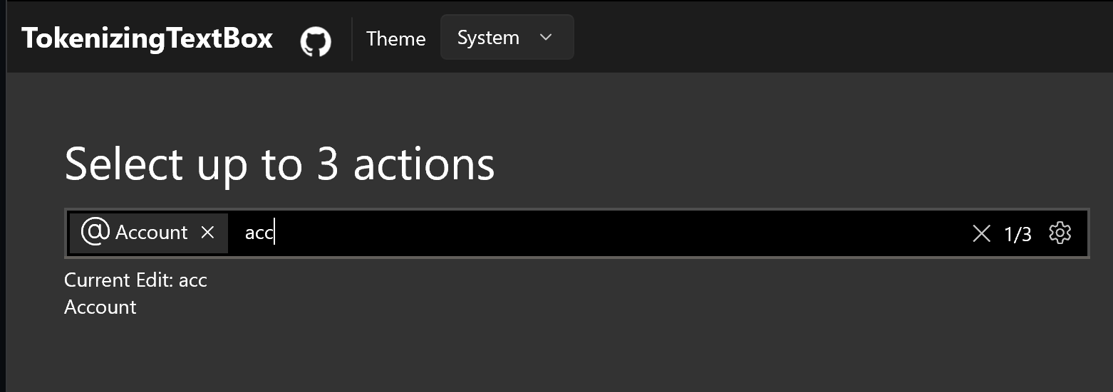 [Feature] Ability for TokenizingTextBox to keep the typed text after submitting or selecting ...