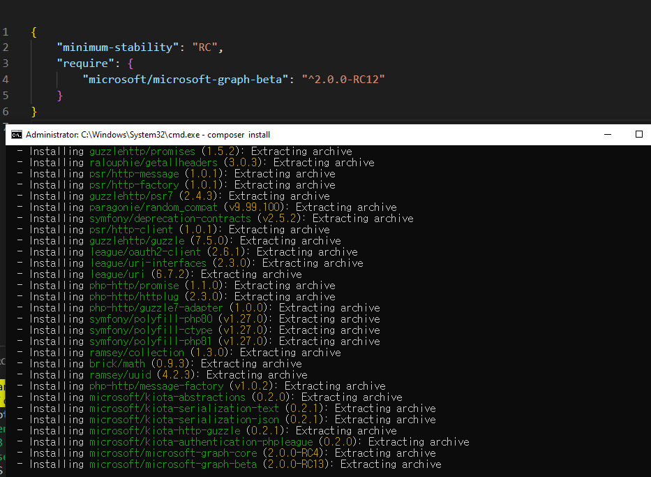 Fatal error: Declaration of Microsoft\Graph\Beta\Generated\Models\ODataErrors\ODataError ...