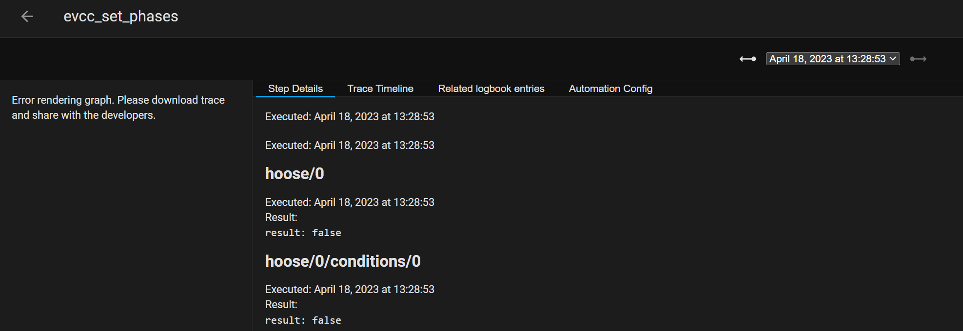 Error rendering graph in Automation · Issue #15125 · home-assistant/frontend · GitHub