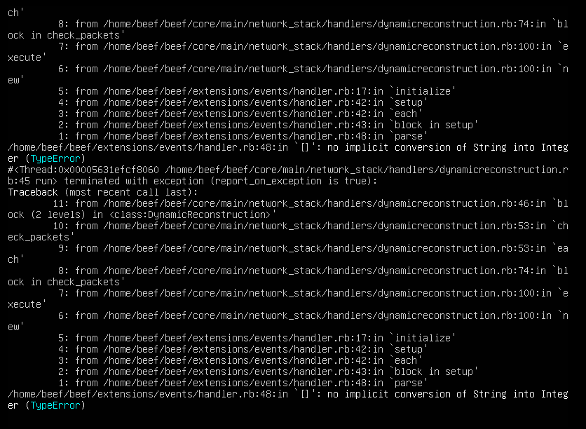 Beef hook url not working · Issue #2321 · beefproject/beef · GitHub
