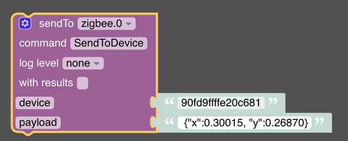 Beginner question: setting color temperature & color (RGB, Ikea ...