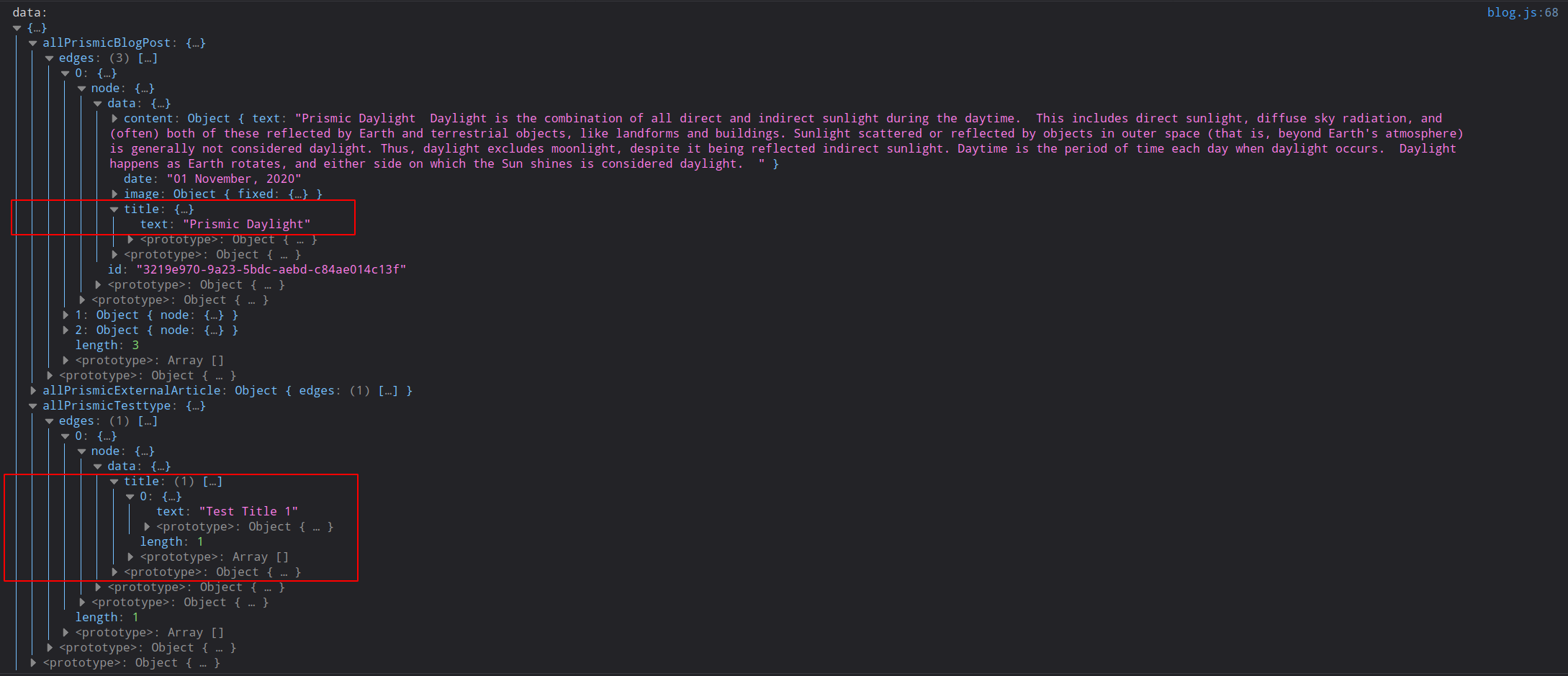API - identical elements, different responses (title nested in array) · Issue #285 · prismicio ...