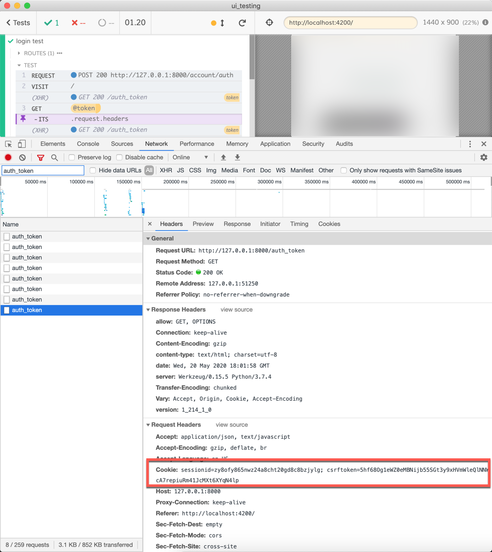 cy.request() does not set session id cookie to be able to login · Issue #7424 · cypress-io ...