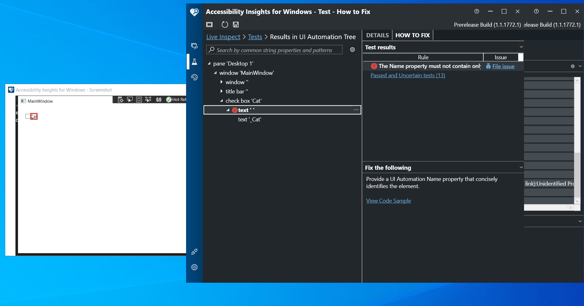 [BUG] We should not apply name rules for controls that are children of a CheckBox · Issue #648 ...