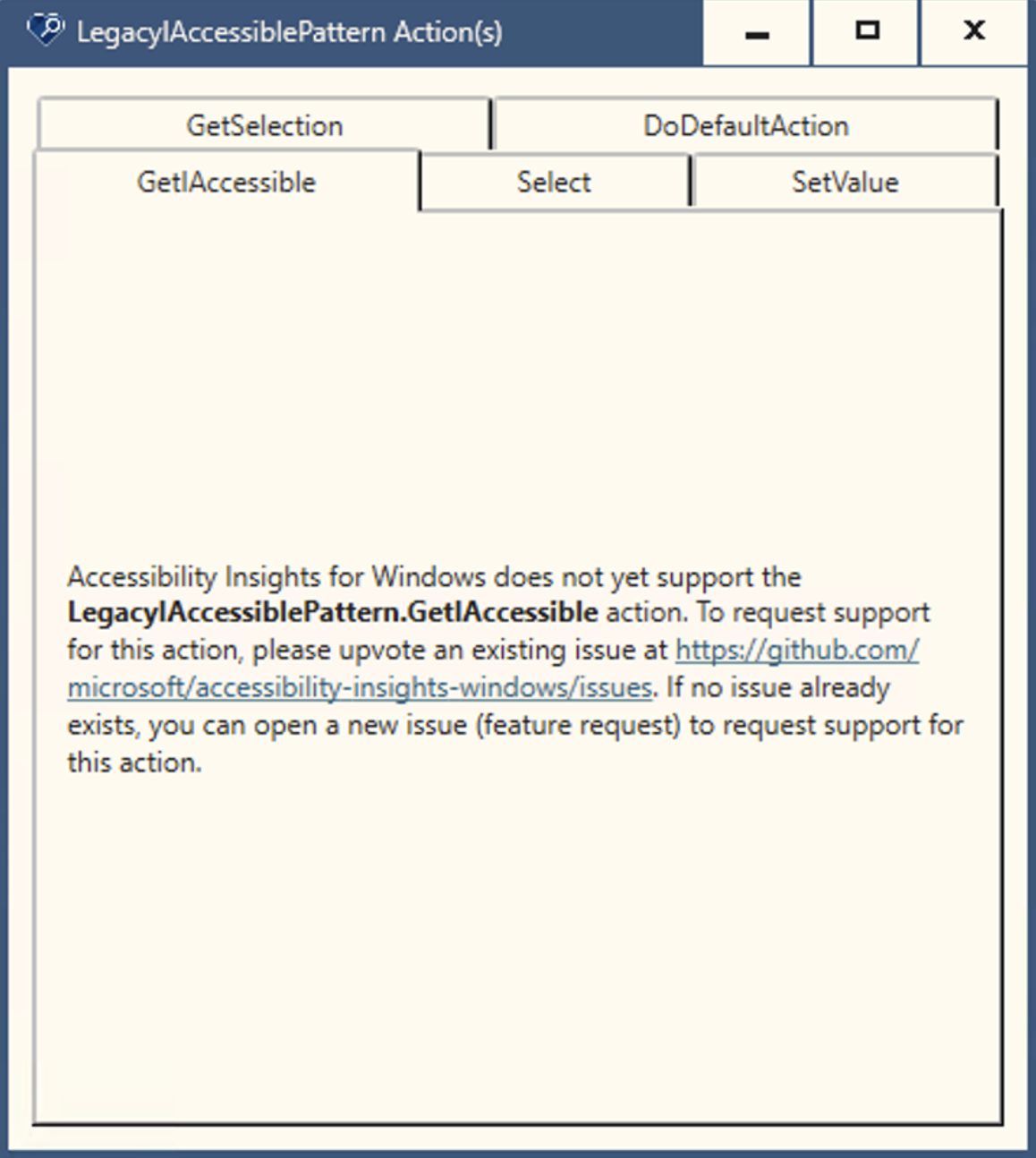[BUG] Suggestion for requesting support for unsupported actions · Issue #1420 · microsoft ...