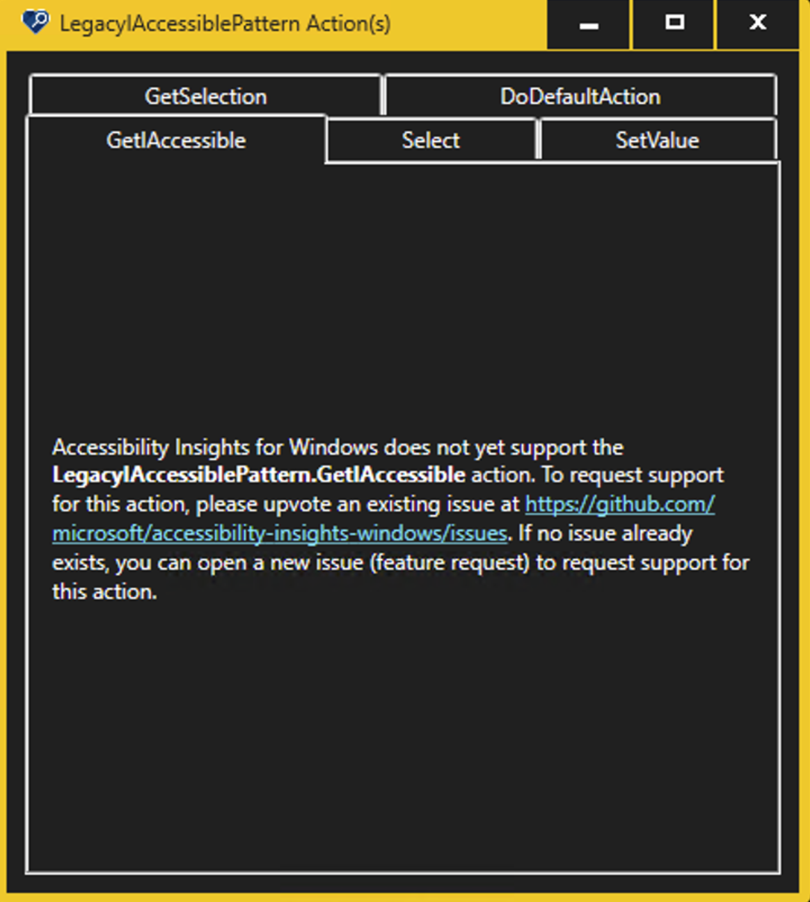 [BUG] Suggestion for requesting support for unsupported actions · Issue #1420 · microsoft ...