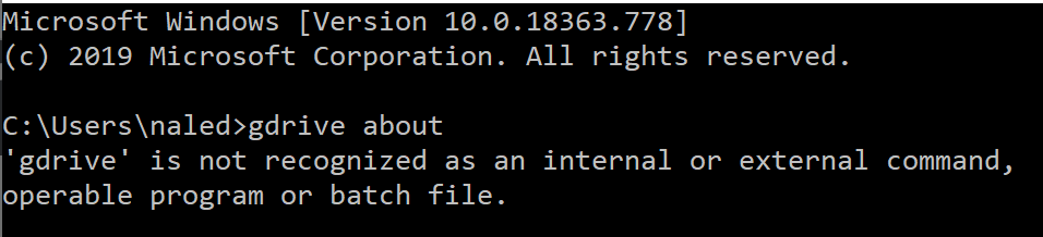 Windows Installation Problems · Issue #551 · prasmussen/gdrive · GitHub