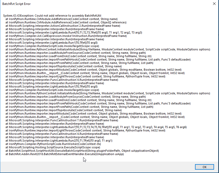 Batchrvt Error R2018 Could Not Add References To Assembly Batchrvtutil · Issue 26 · Bvn 