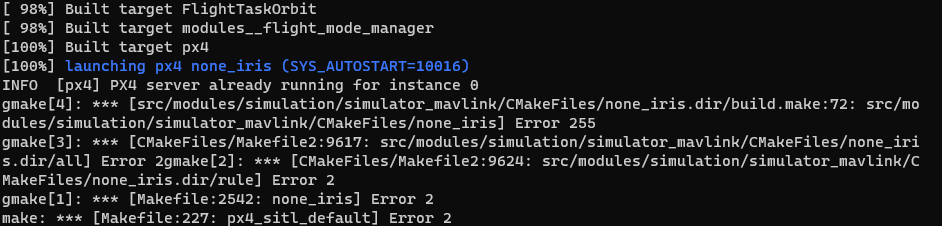PX4 connect AirSim through WSL2 fails · Issue #21983 · PX4/PX4-Autopilot · GitHub