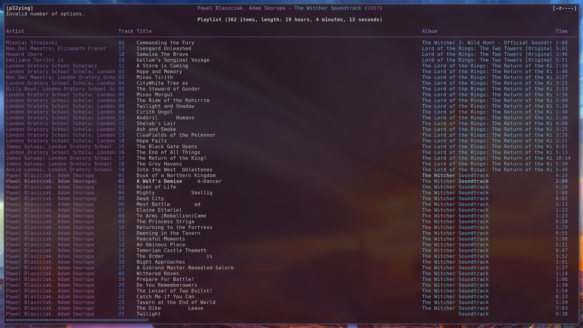 "Invalid number of options" garbage text · Issue #353 · ncmpcpp/ncmpcpp ...