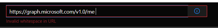 Invalid url warning appears on leading and trailing white spaces yet this does not affect the ...