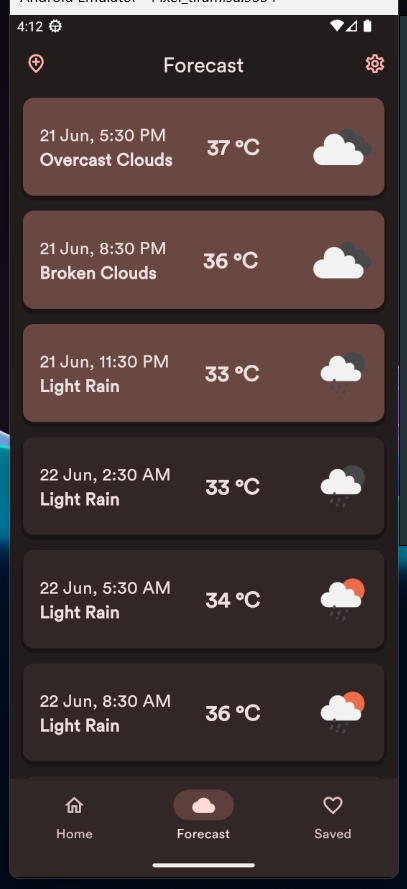Colour coded forecast · Issue #5 · MGAndroidProjects/WeatherWise-Releases · GitHub