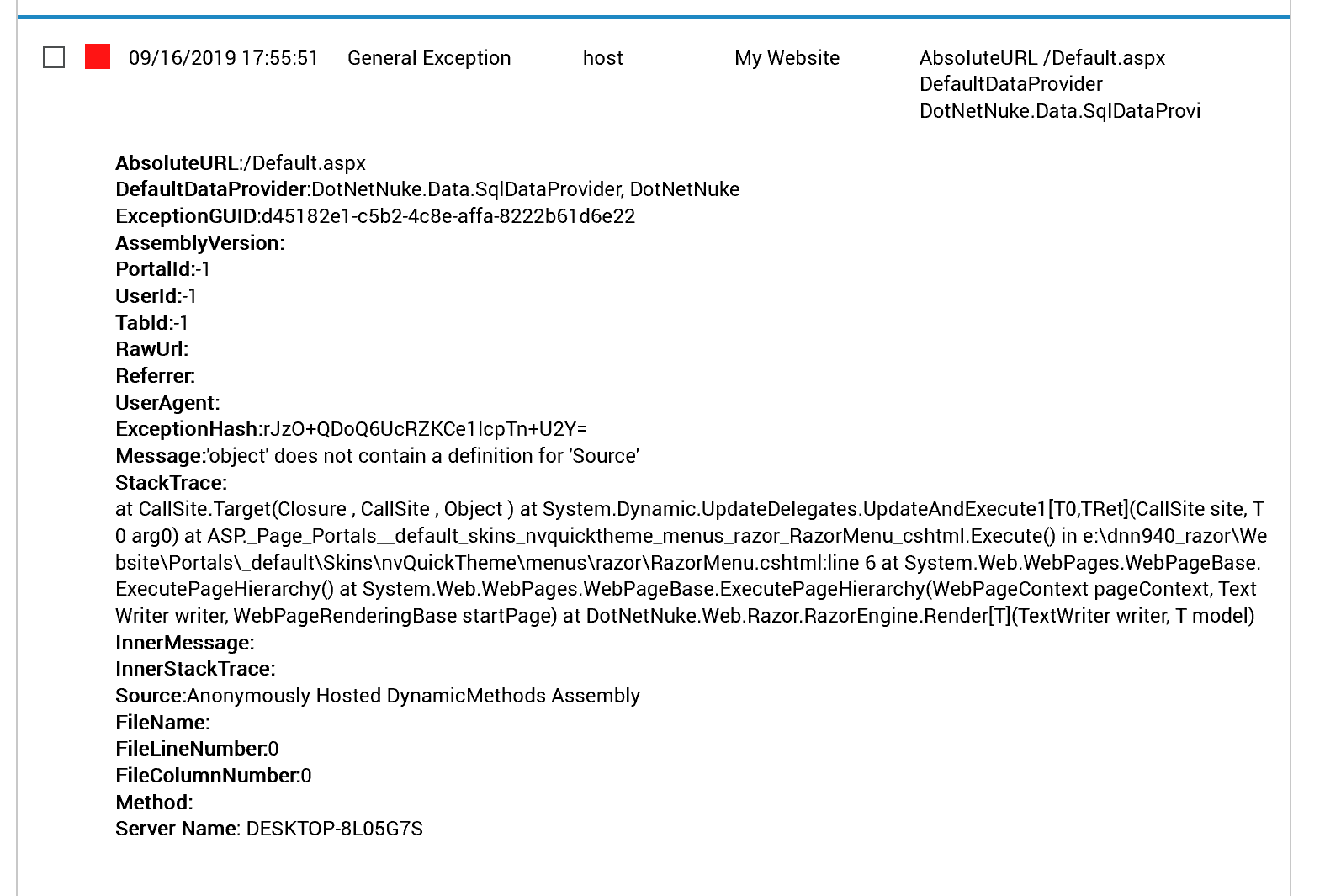 Dependency Injection in Razor 3 modules breaks the Razor 3 menu system · Issue #2997 ...