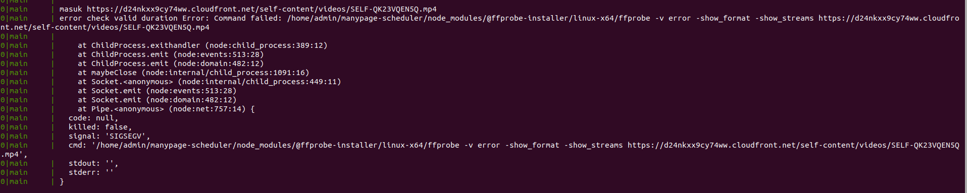 Command Was Killed With Sigsegv · Issue 514 · Sindresorhusexeca · Github
