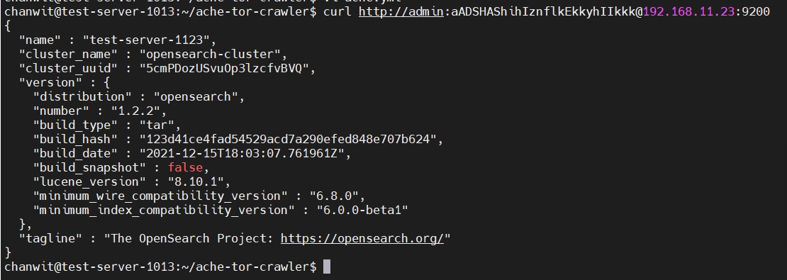 How to connect OpenSearch / ElasticSearch with User and Password ...