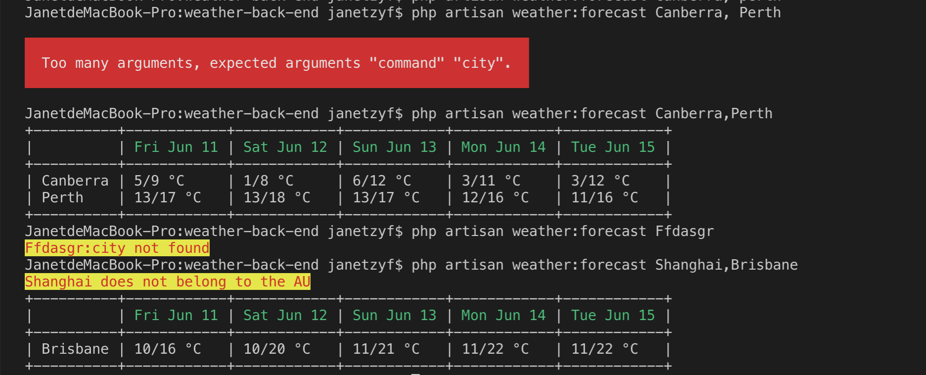 GitHub - JanetZhuo/weather-back-end: weather back end part, build in Laravel