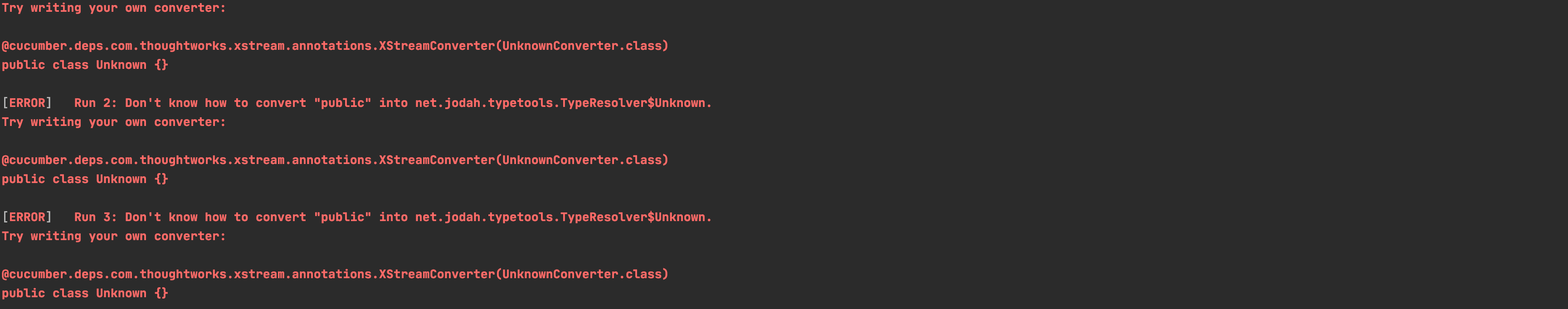 Data Tables Stopped Working With Maven · Issue 2077 · Cucumber