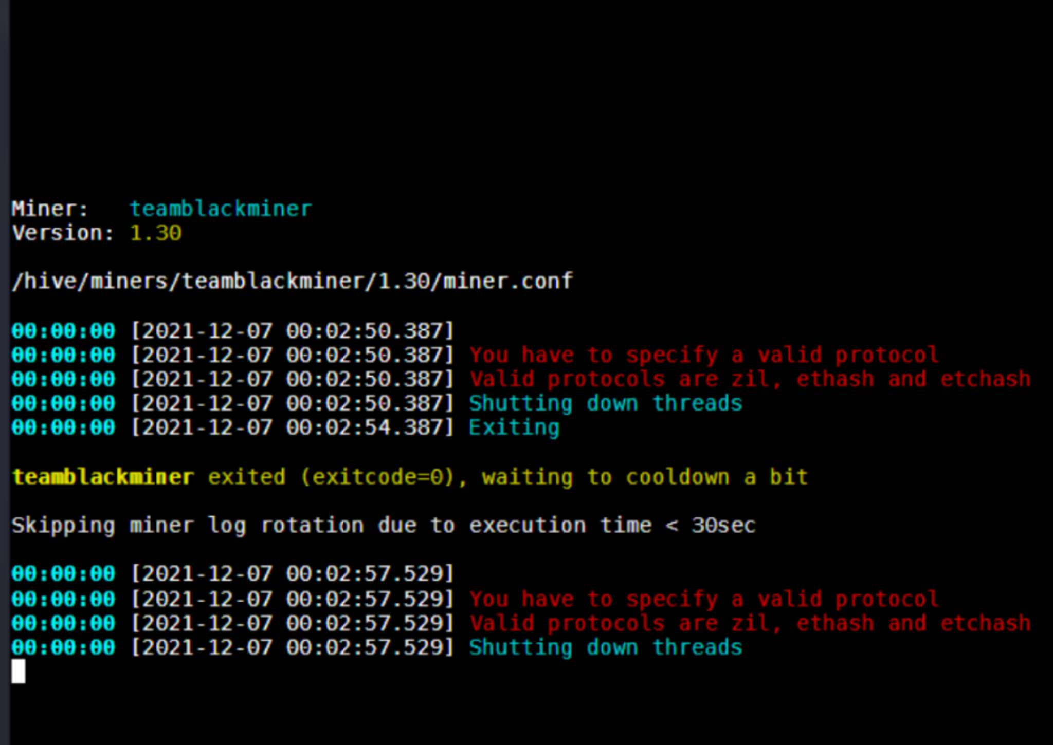 Cannot find TeamBlackMiner on hive OS · Issue #182 · sp-hash/TeamBlackMiner · GitHub