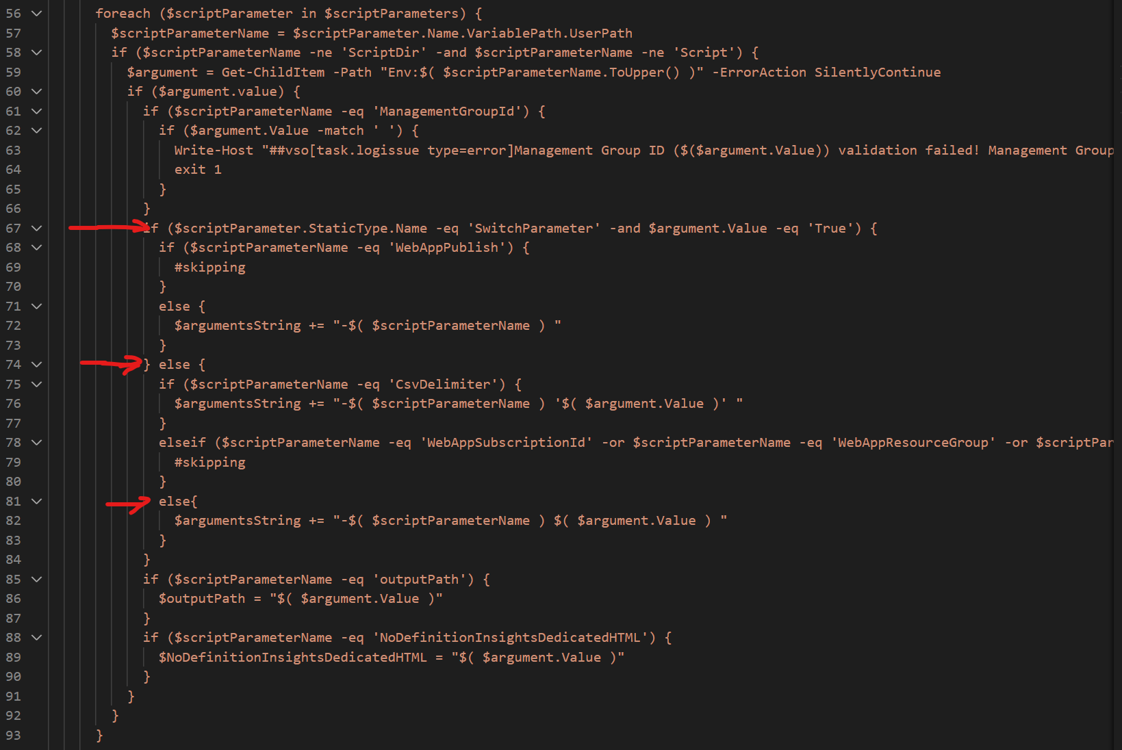 Azure DevOps pipeline - Explicit 'false' instead of default (implicit 'false') for at least two ...