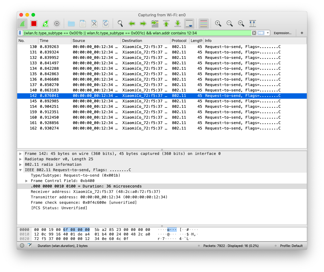 Send RTS frame once, but capture multiple RTS frames instead · Issue #2026 · secdev/scapy · GitHub
