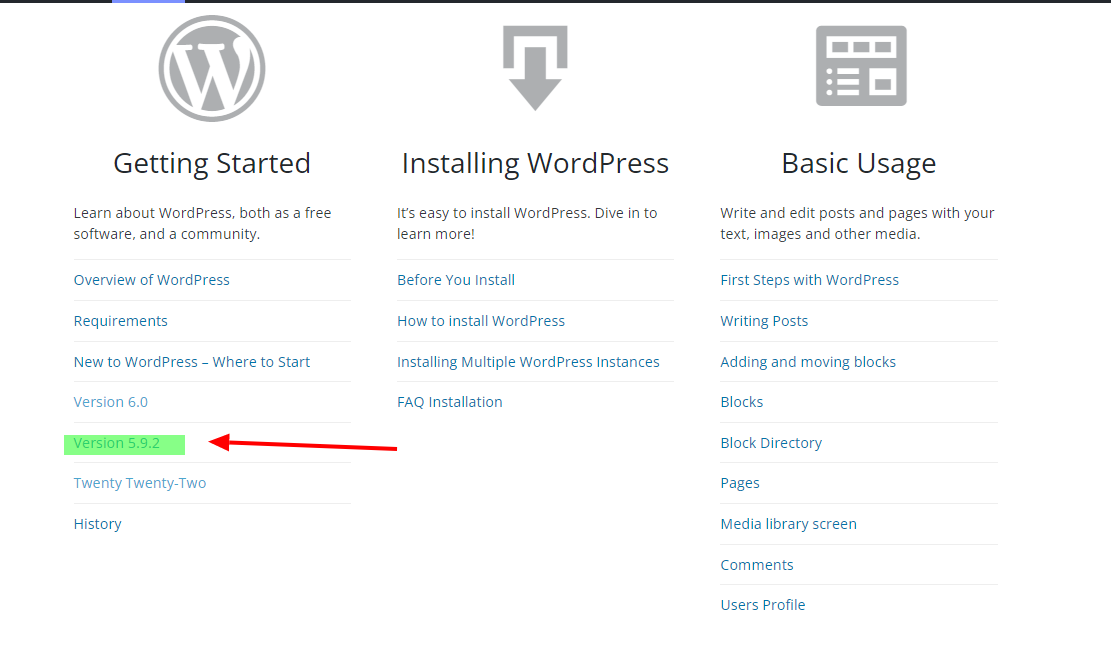 On Support page, it still saying v5.9.2 instead of v5.9.3 · Issue #355 · WordPress/Documentation ...