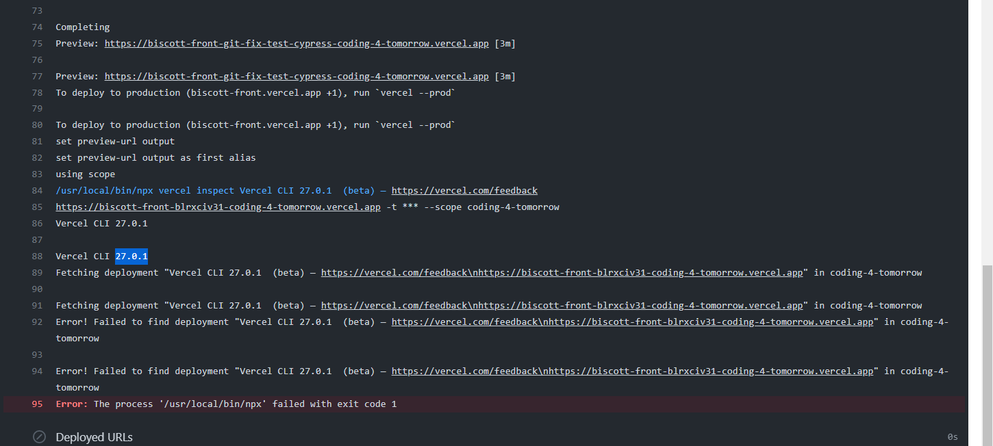 Upgrade vercel cli version to 27.0.1 · Issue #170 · amondnet/vercel-action · GitHub