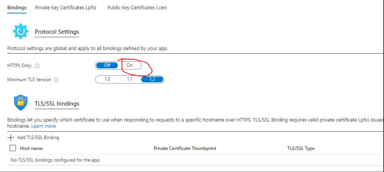 I need help to assess the impacts of changing the use HTTPS Only and ...