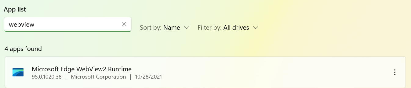 Cannot initialize with runtime 95.0.1020.30 · Issue #1860 · MicrosoftEdge/WebView2Feedback · GitHub
