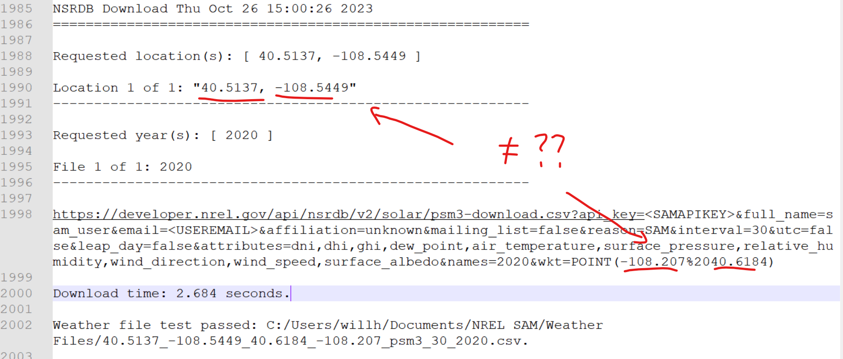Nsrdb Geocoding Issue · Issue 1526 · Nrelsam · Github