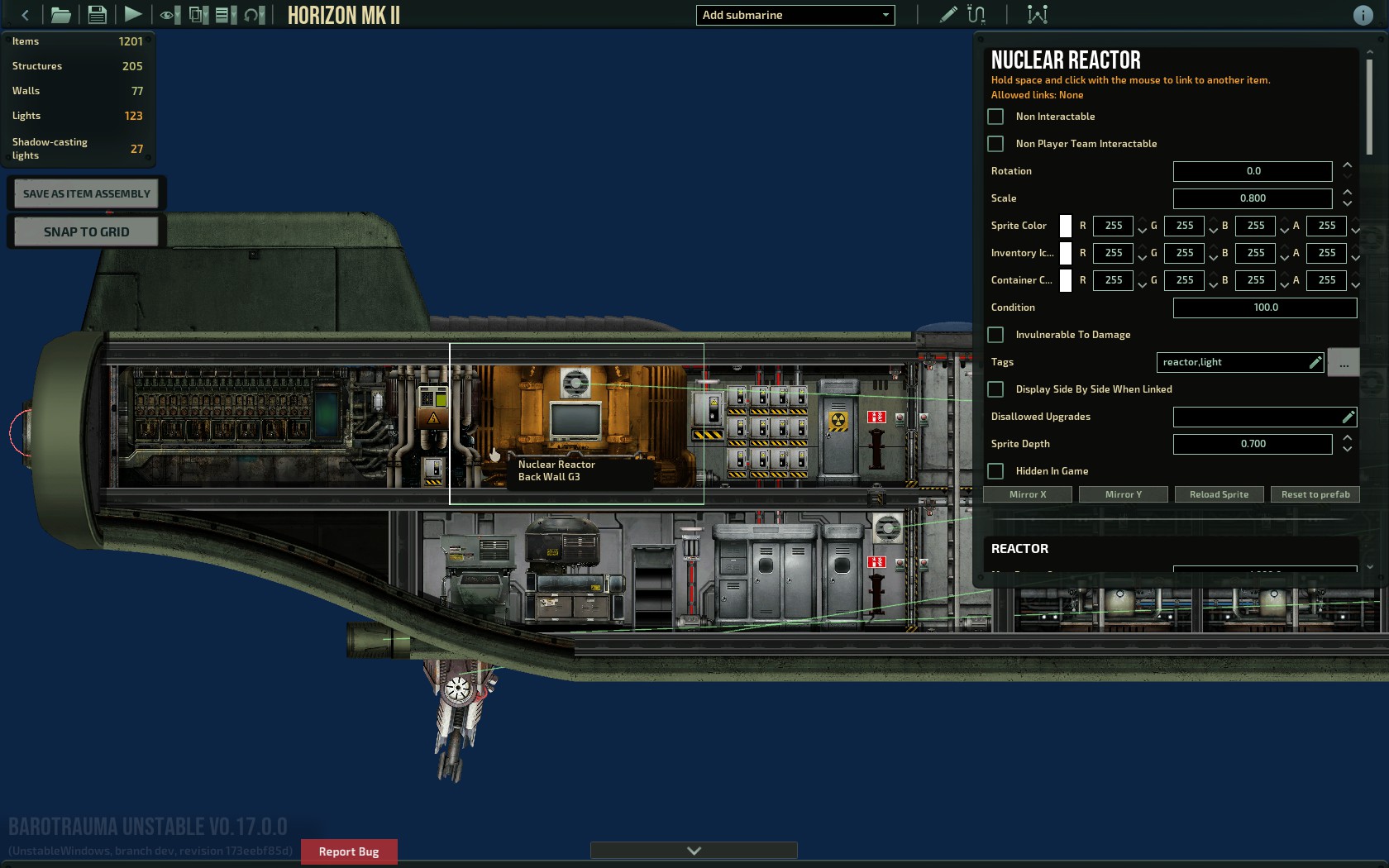 Sub sprite size, color and depth reset when trying to load a sub saved ...