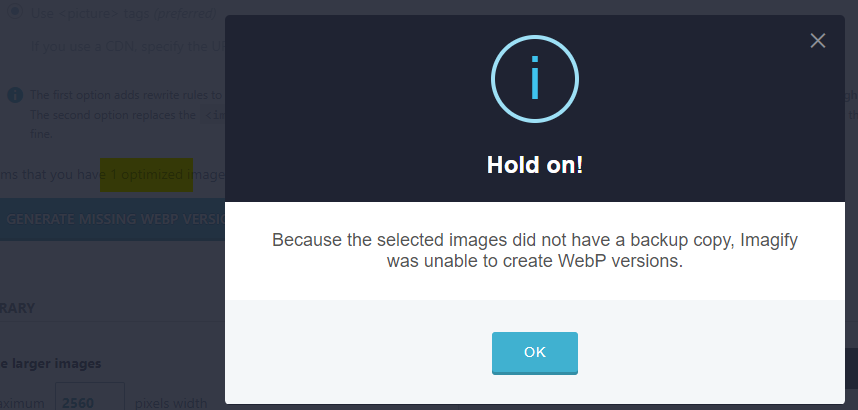 Improve the "Generate Missing WebP Versions" Function in the Settings Page · Issue #549 · wp ...