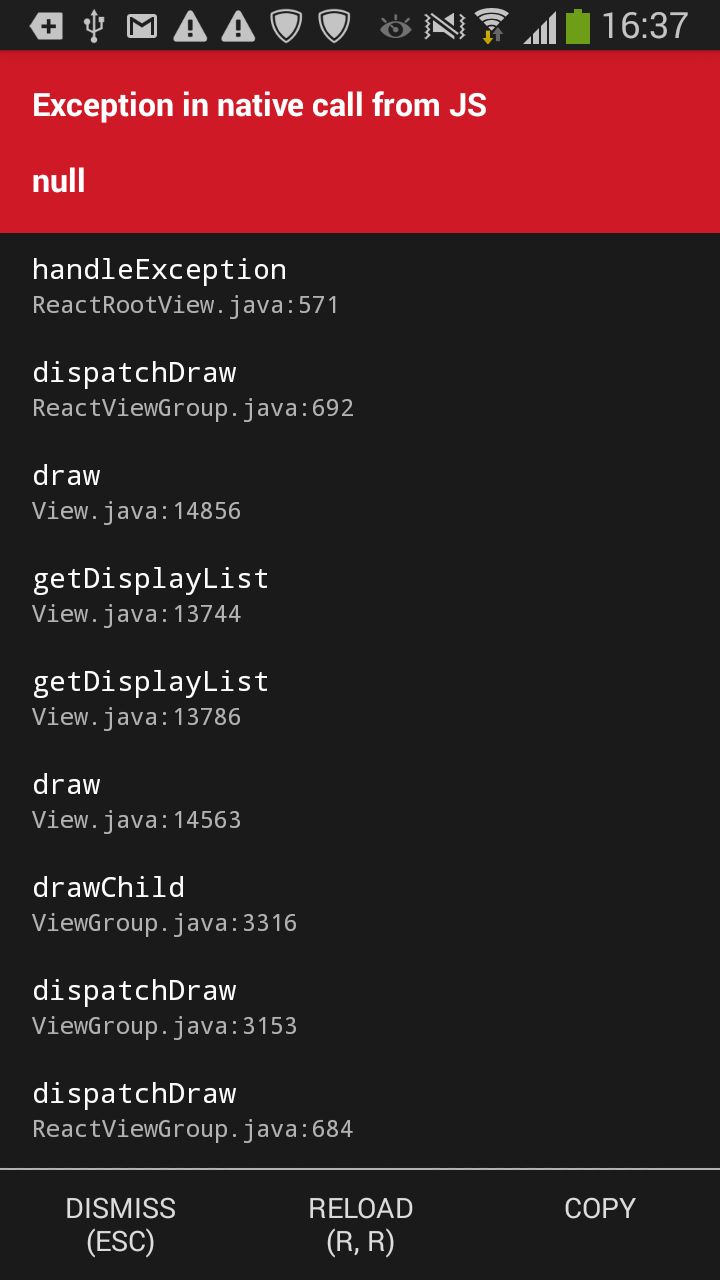 Complex navigation structure crashes on android 4 · Issue #5843 · react-navigation/react ...