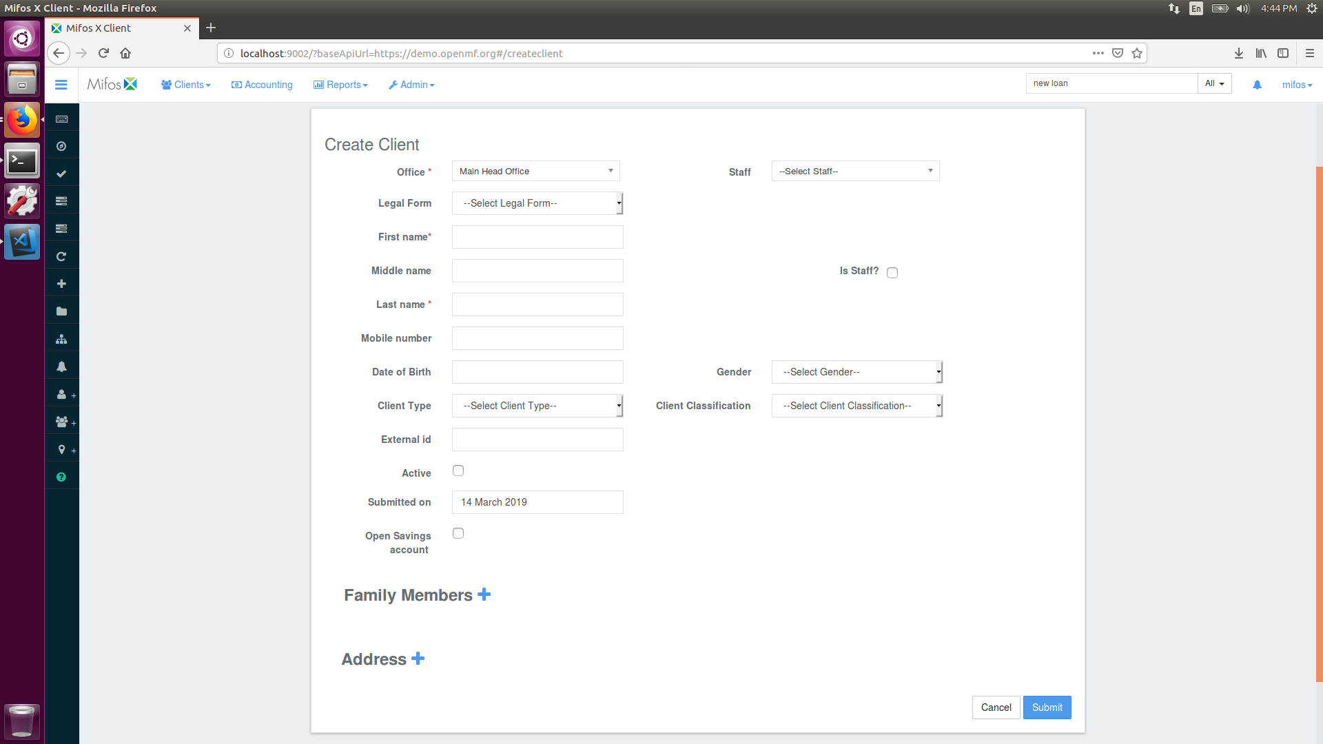 [Mifos-User]- Unable to create or Add user and client in Mifos Multi-tenant · Issue #3084 ...