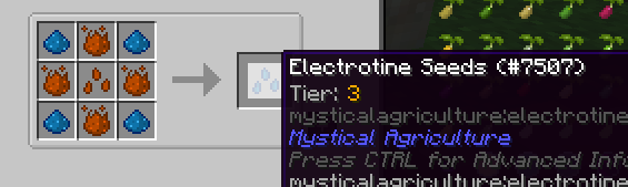 Mystical Agriculture Add-On Recipes using the wrong Seed Crafting ...