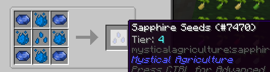 Mystical Agriculture Add-On Recipes using the wrong Seed Crafting ...