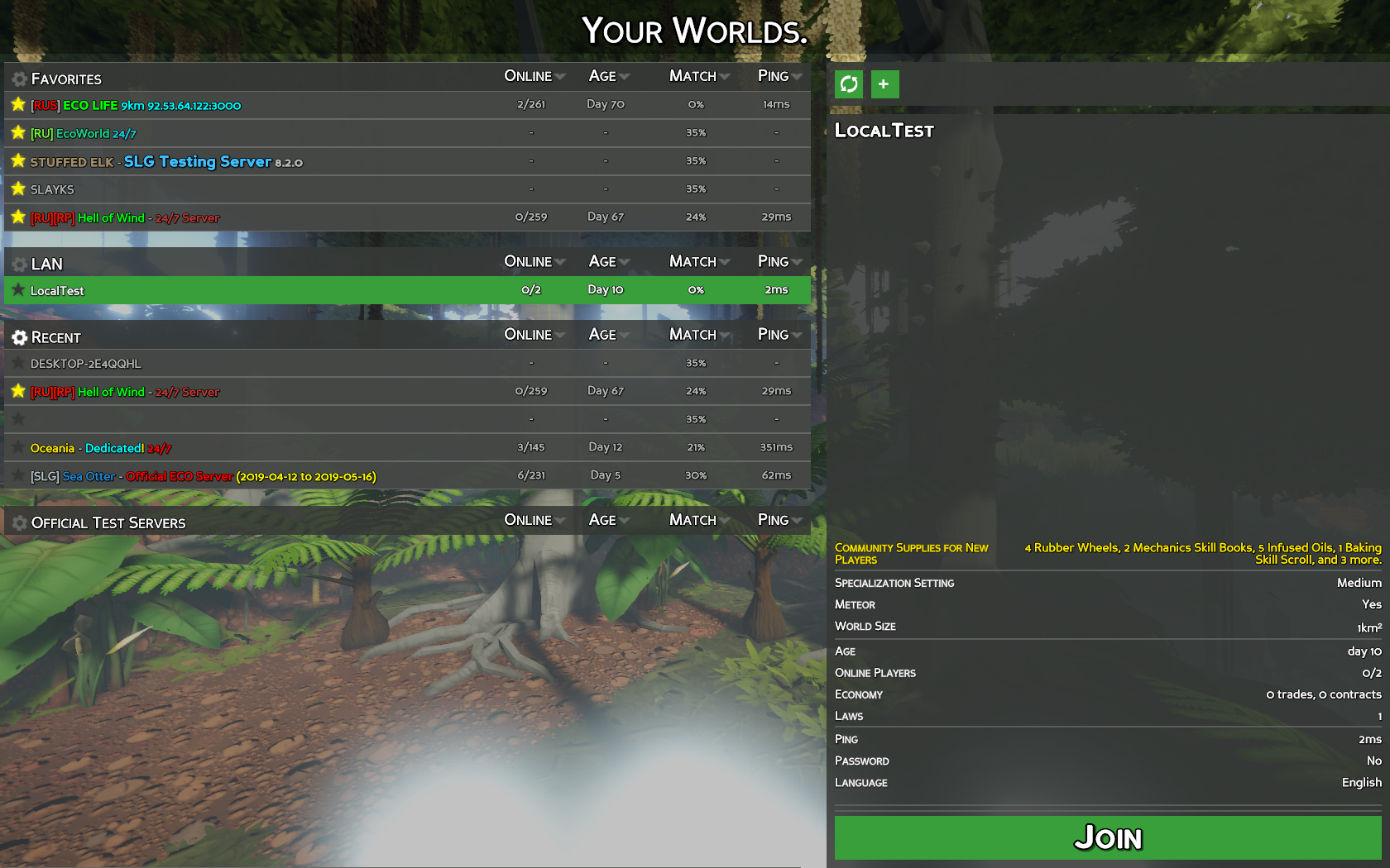 Local Server appear with No Title in 'Your Worlds' screen · Issue #12045 · StrangeLoopGames ...