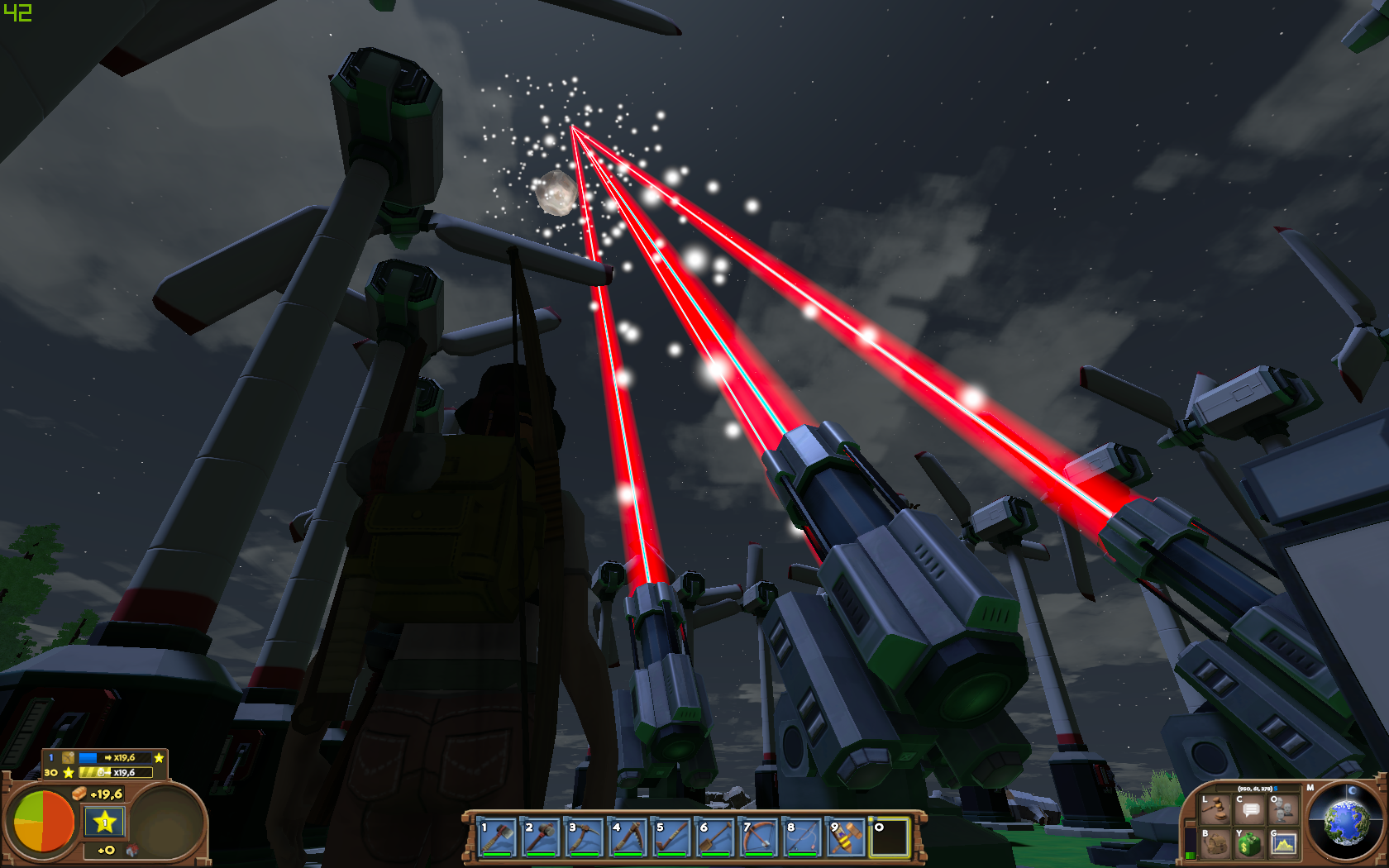 [0.8.2.0 staging-991] Lasers behavior after destroy meteor · Issue ...