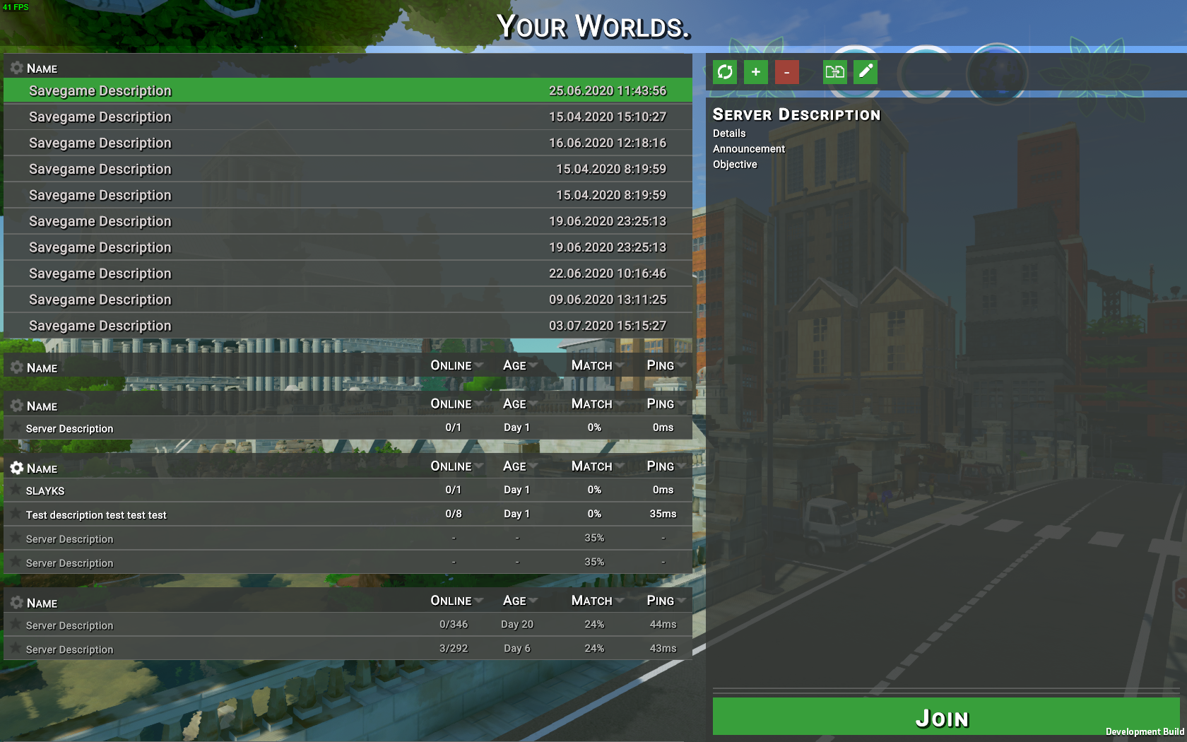 [0.9.0 staging-1645] "Savegame/Server description" instead its name. · Issue #17029 ...