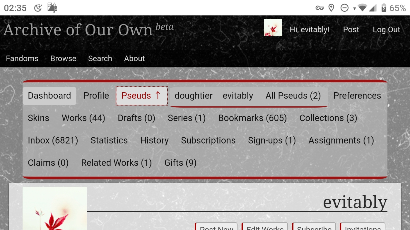 GitHub - doughtier/ao3-css-low-contrast: a low-contrast, possible adhd-friendly site skin (theme ...