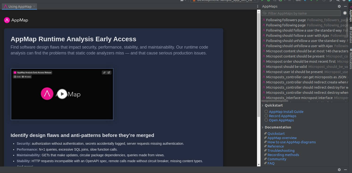 Enable findings feature flag changes display of AppMap Runtime Analysis instruction page · Issue ...