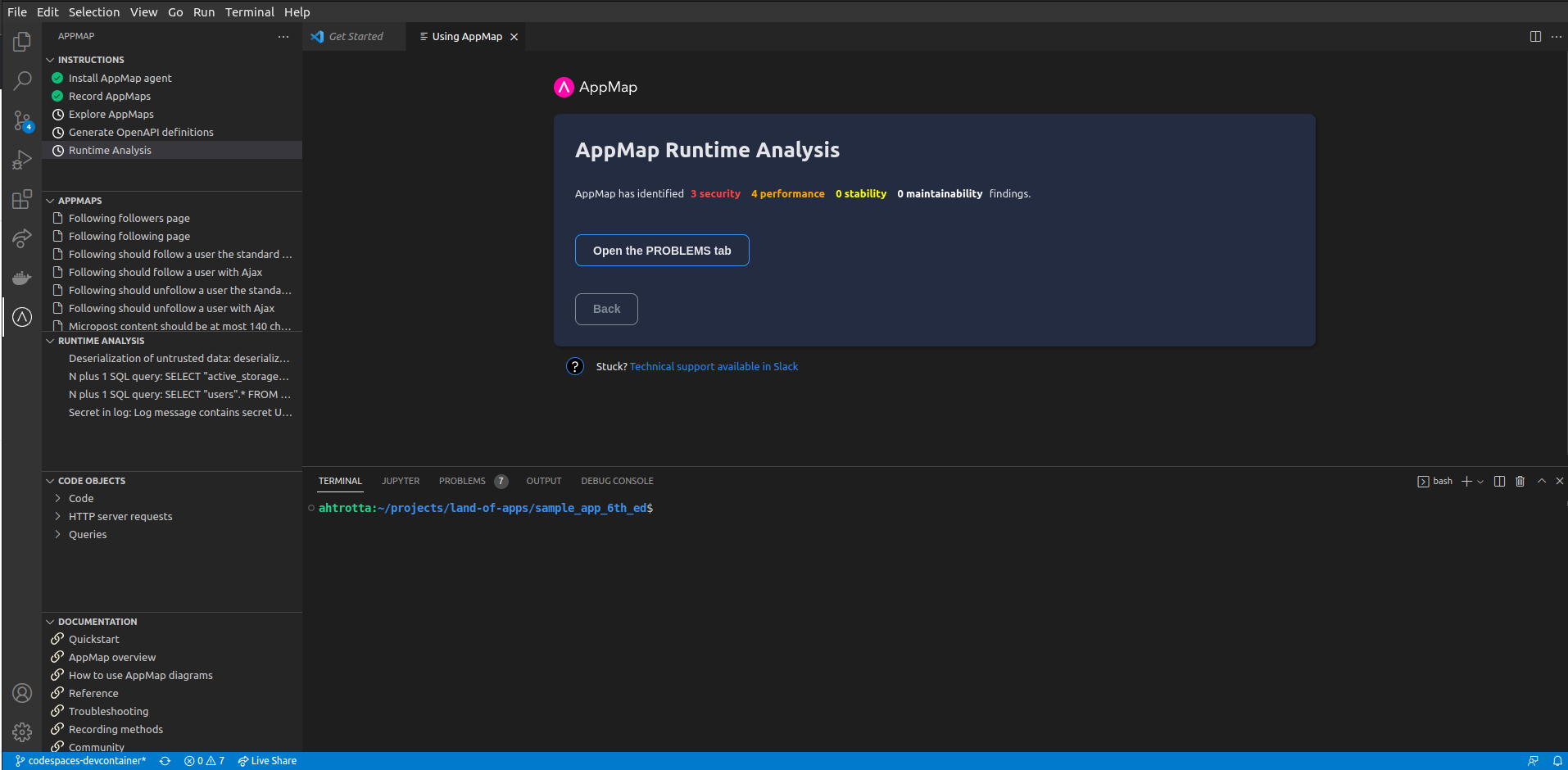 Appmap Runtime Analysis Should Show The Number Of Findings In Jetbrains Extension · Issue 122