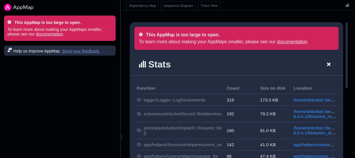 Updates For Handling Large Appmaps · Issue 1114 · Getappmap Appmap Js · Github