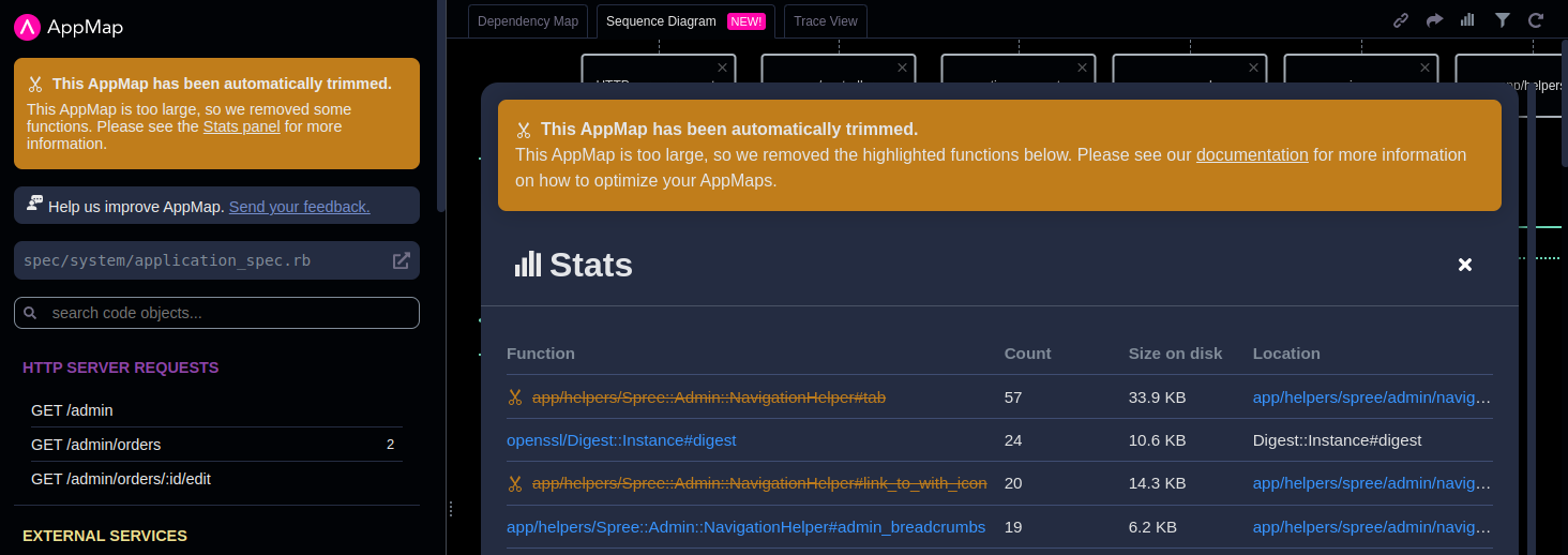 Updates For Handling Large Appmaps · Issue 1114 · Getappmap Appmap Js · Github